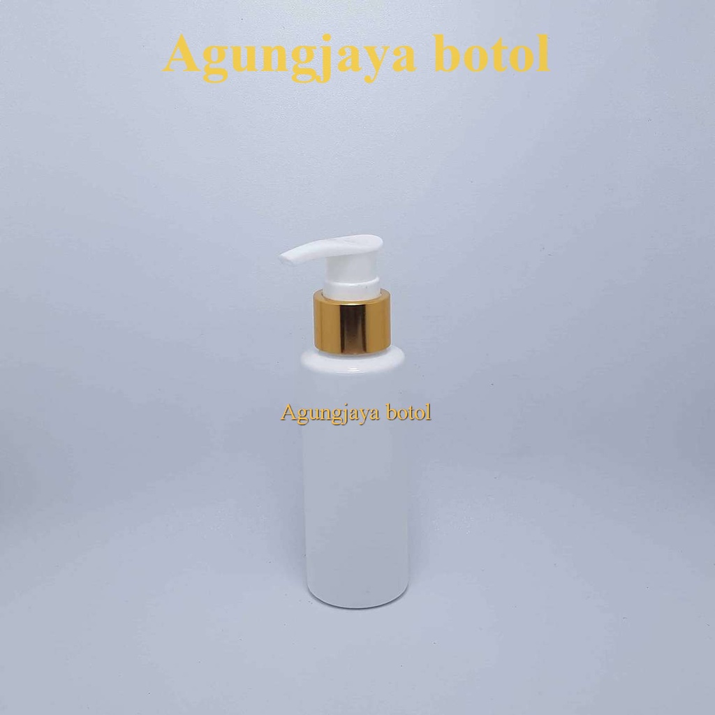 Jual Botol Pet 100 ml RF Pendek Putih Tutup Pump Lotion / Botol Plastik / Botol Kosmetik Br ...