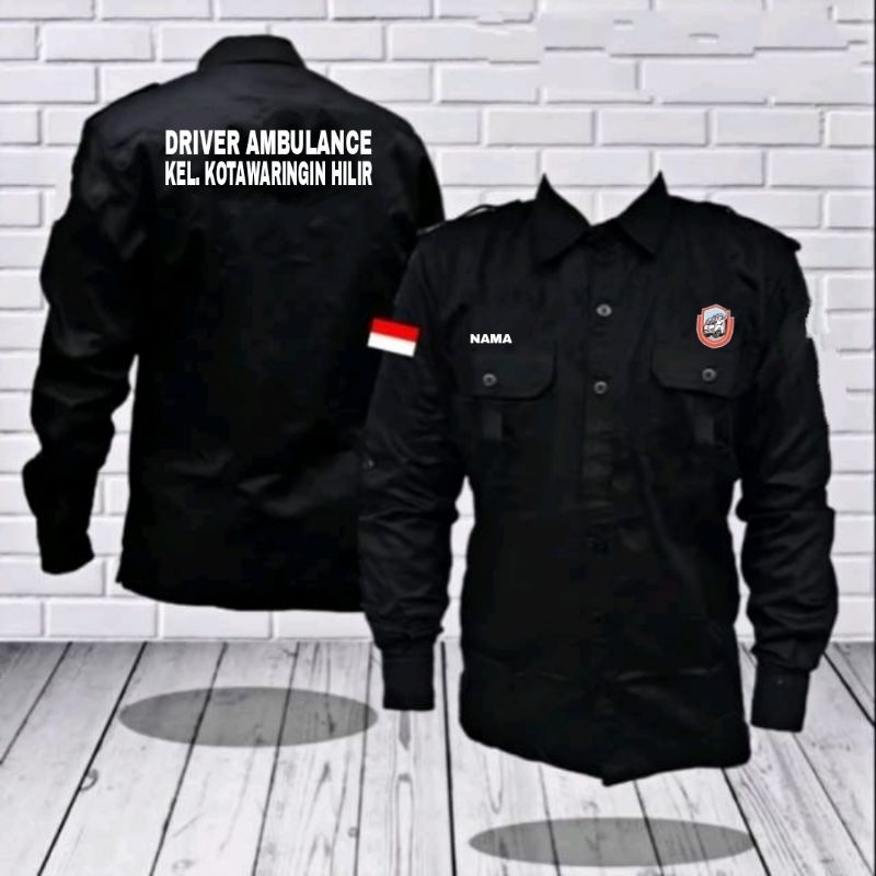 Jual Kemeja driver ambulance baju driver ambulance kemeja driver ...