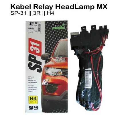 Jual Kabel Relay set lampu bohlam Head lamp H4 Bosch 3 Relay SP31 relay ...