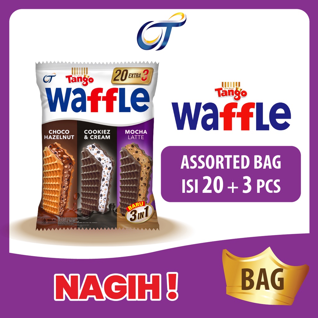 Jual Tango Waffle Assorted Bag 240GR | Shopee Indonesia