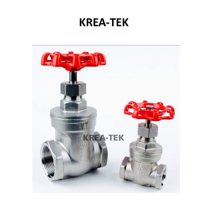 Jual 3/4" Gate Valve Stainless Drat SS316 SS 316 Sus 304 screw Kran ...