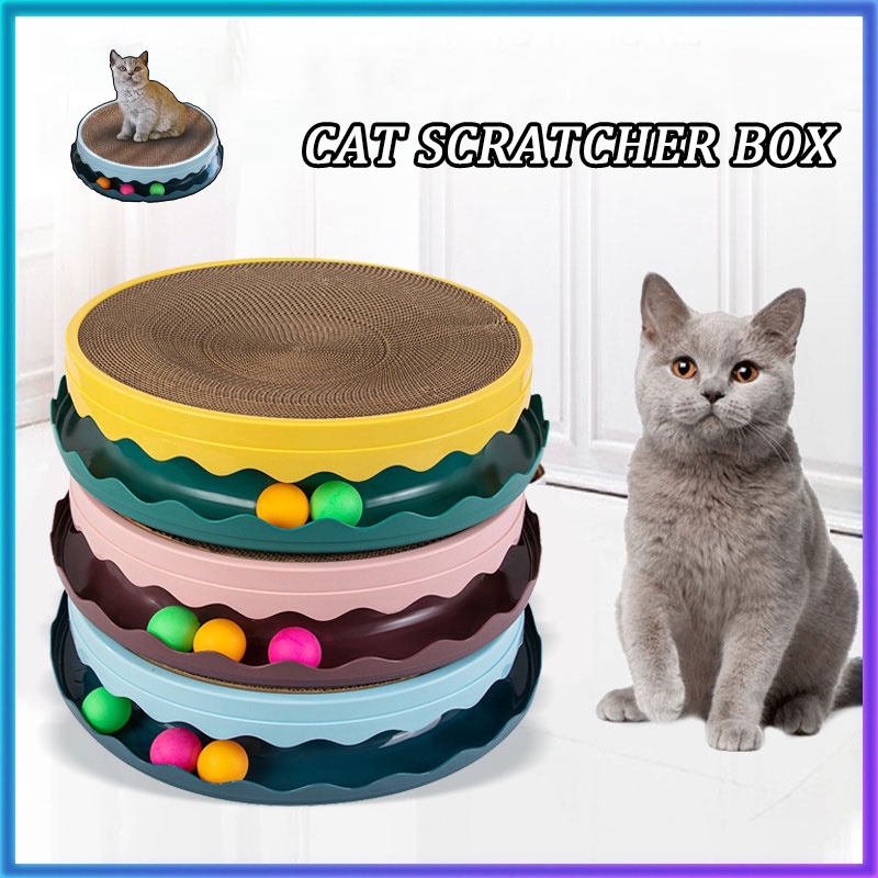 Jual Cat Scratcher Box Cakar Kucing Papan Garukan Kucing Mainan Cakar ...