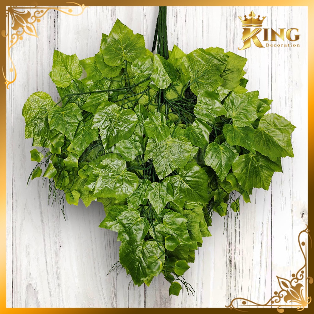 Jual 1LUSIN Daun Anggur Plastik Dekorasi Premium - Daun plastik ...