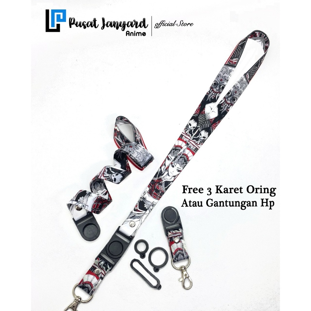 Jual Tali Lanyard Gantungan Hp id Card Name Tag BARONG BALI Lanyars ...