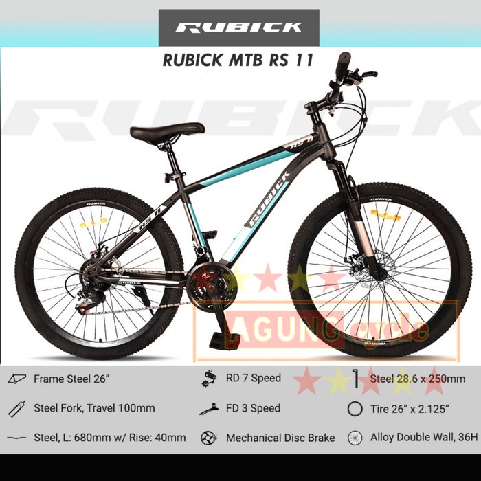 Jual SEPEDA GUNUNG MTB RUBICK RS 11 26 INCH 21 SPEED BY UNITED GENIO ...