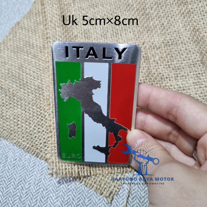 Jual Emblem Italy Sticker Vespa Sticker Mobil Logo Bendera Italia - A ...