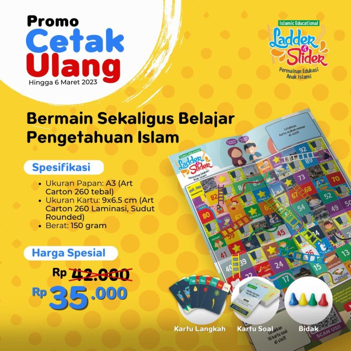 Jual Islamic Educational Sladder Dan Slider | Shopee Indonesia
