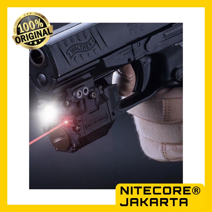 Jual Nitecore NPL10 Senter Tactical Gun Light with Red Laser | Shopee ...