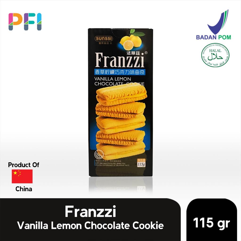 Jual Franzzi Vanilla Lemon Chocolate Cookie 115gr Box | Shopee Indonesia