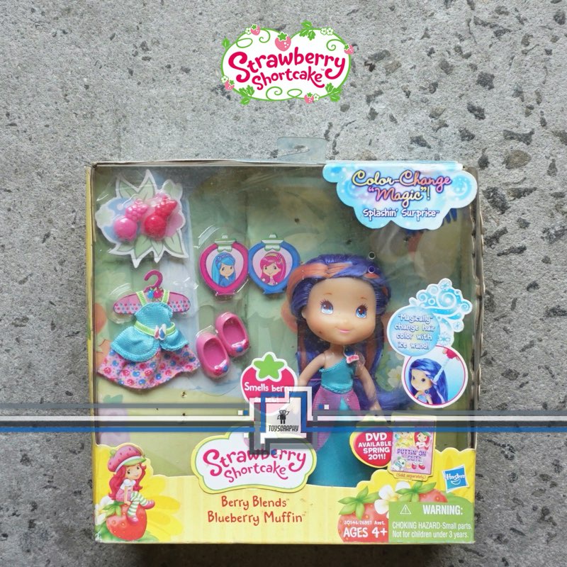 Jual Strawberry Shortcake Berry Blends Blueberry Muffin Doll Color ...