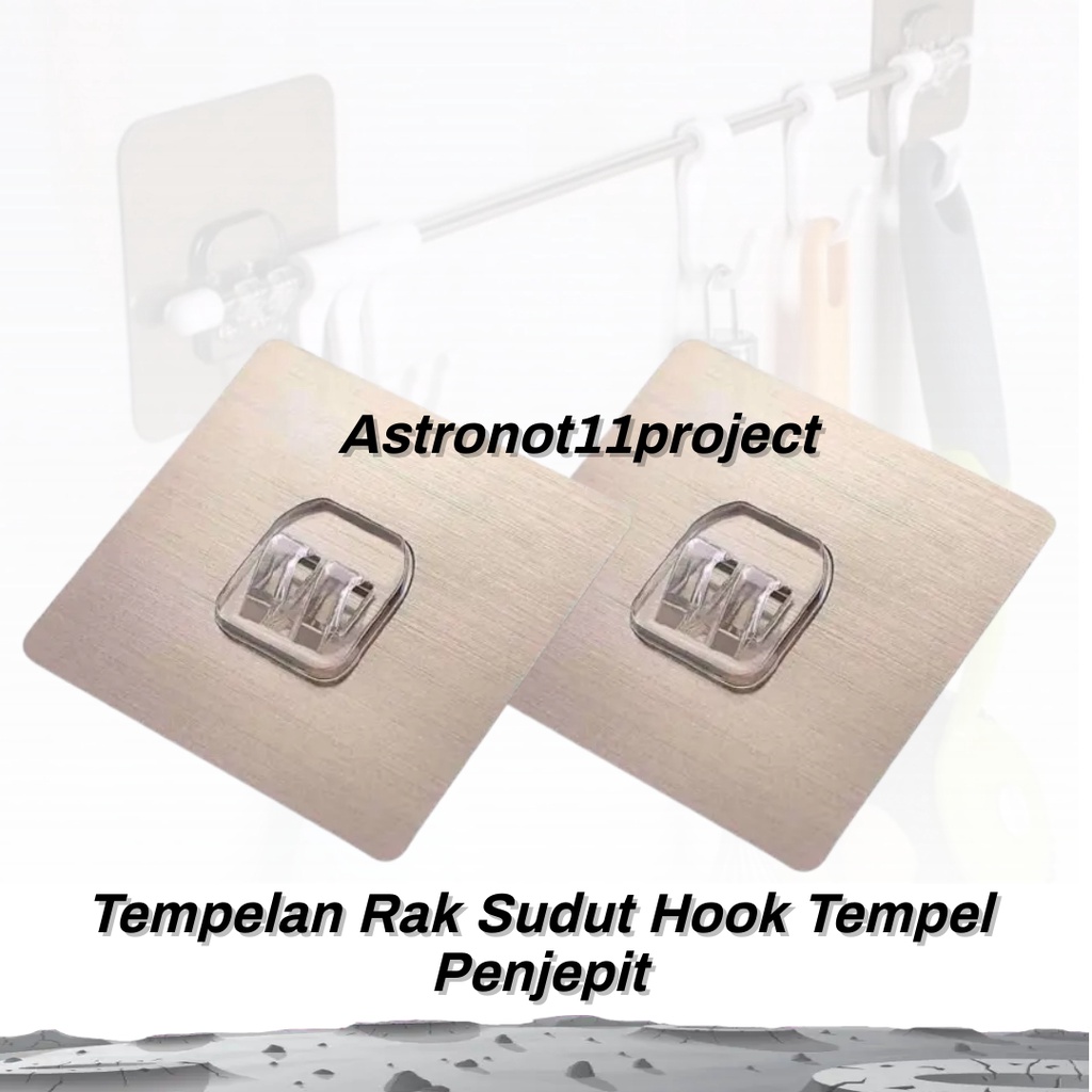 Jual Tempelan Dinding Double Hanger Super Kuat / Tempelan Dinding Hook ...