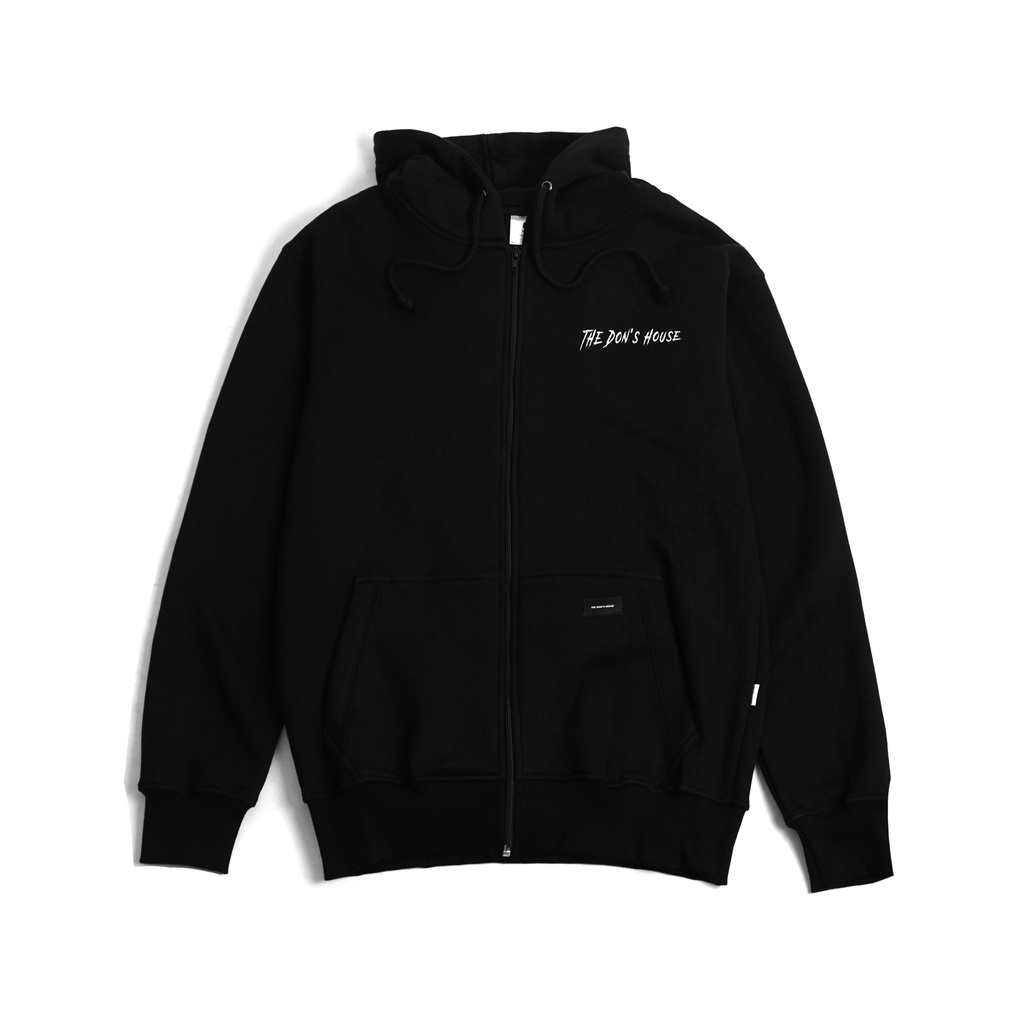 Jual The Don's House RAW ZIPPER BLACK - Hoodie Jumper Zipper Hitam Pria ...