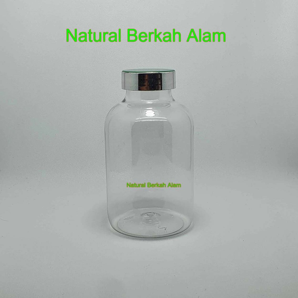 Jual Botol 300 ml Omega Natural Cap List Silver / Botol Obat / Botol ...