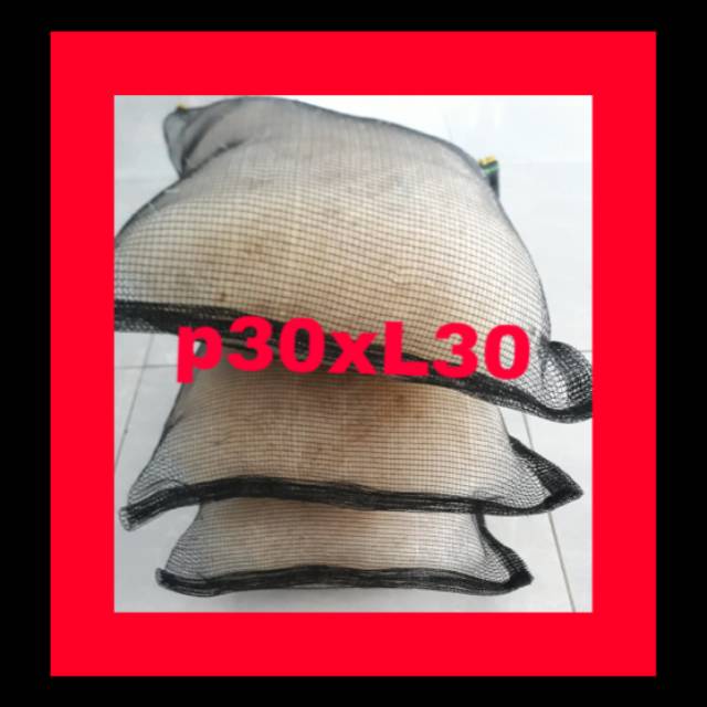 Jual 3 kantong jaring bekas nelayan untuk media filter kolam aquarium ...