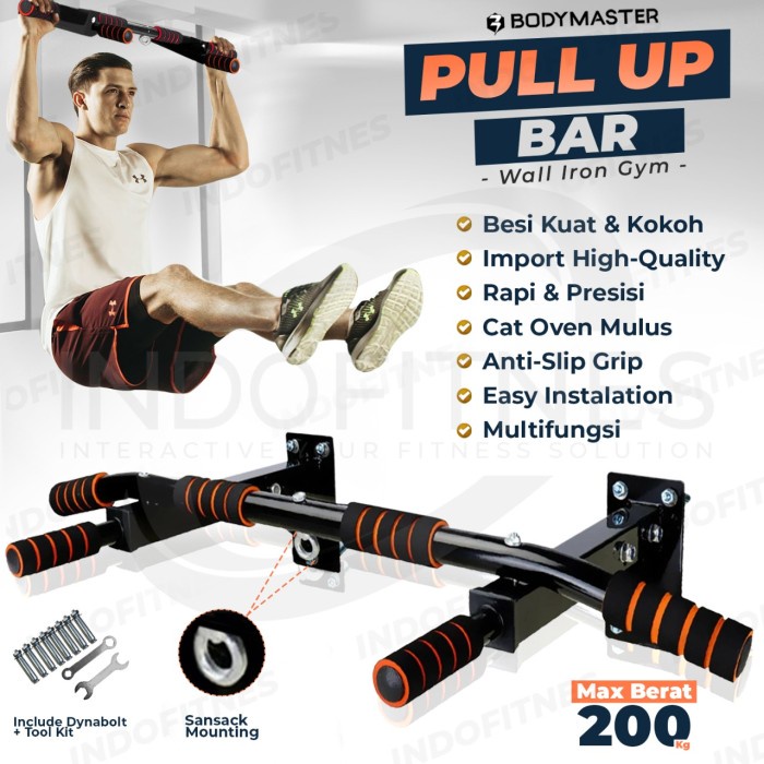 Jual Pull Up Bar Multi Grip | Wall Iron Gym | Alat Fitness Chin Up ...