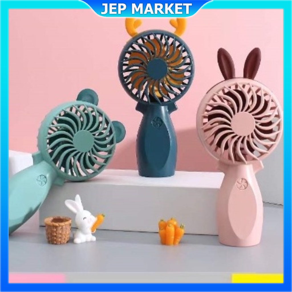 Jual KIPAS MINI KARAKTER KARTUN CHARGER / KIPAS MINI TELINGA LUCU UNIK ...