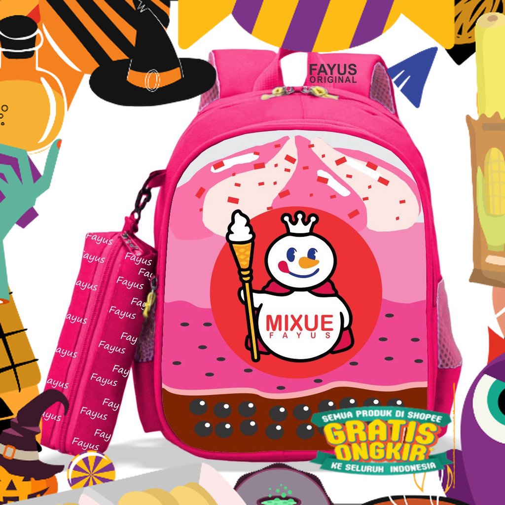 Jual tas ransel anak sekolah tas ES KRIM MIXUE tas PAUD TK SD LAKI 2in1 ...