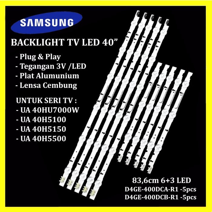 Jual Backlight TV Samsung 40 Inch UA40H U7000 45150 5500 UE40H 6270 6470 | Shopee Indonesia