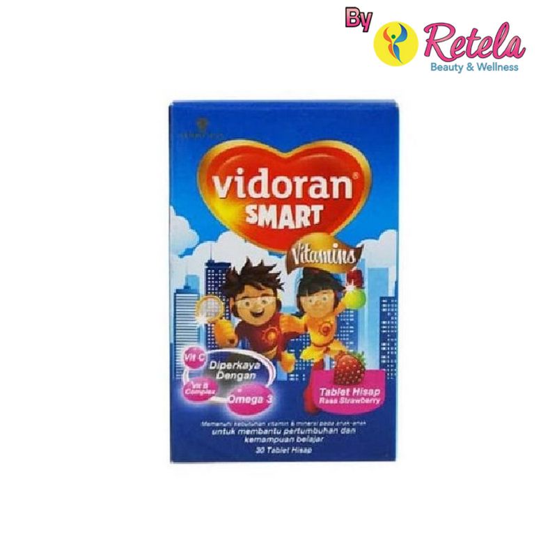 Jual VIDORAN SMART PLUS STRAWBERRY 25 TABLET | Shopee Indonesia