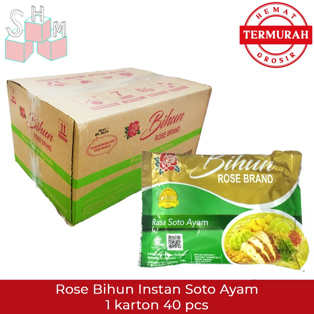 Jual Rose brand bihun instant rasa soto ayam - 1 Karton 40 Pcs | Shopee ...