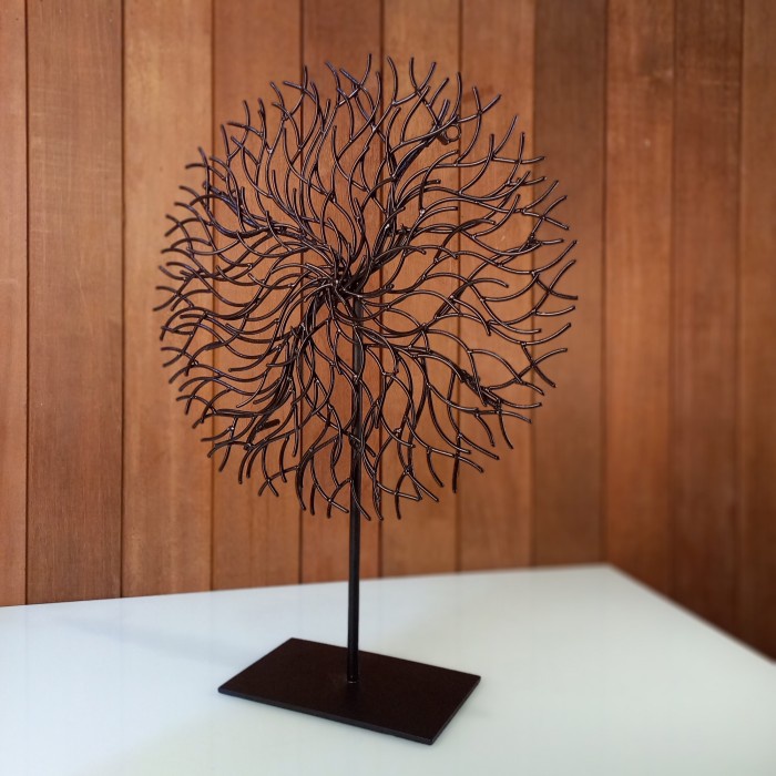 Jual Leolle Panel Dekoratif Akar Besi Bulat Tree Of Life Dekorasi rumah ...