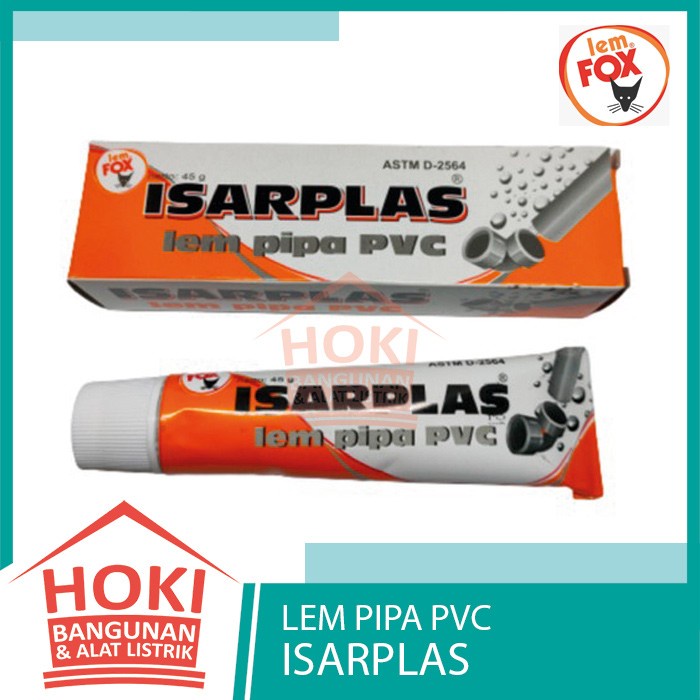 Jual LEM PIPA PARALON PVC ISARPLAS FOX Tube 40gr | Shopee Indonesia