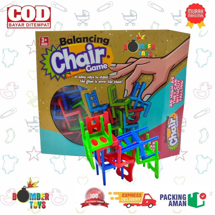 Jual MAINAN ANAK KELUARGA BALANCING 36 PCS CHAIR GAME RAMAI LOMBA SUSUN ...