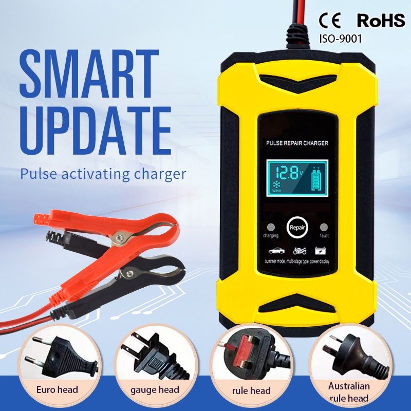 Jual Cas Aki Mobil Motor Truck Smart Charging System LCD Display Smart ...