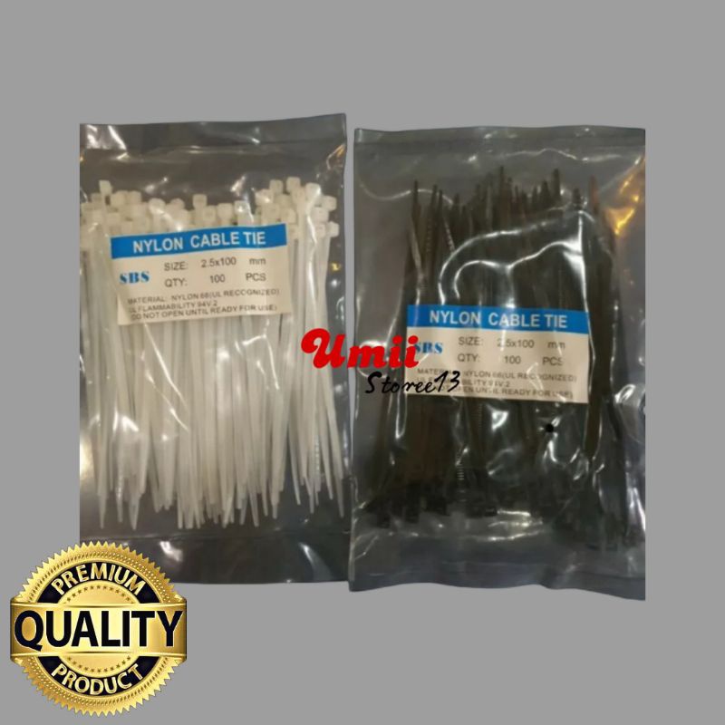 Jual Kabel Ties Insulock Kabel Ties Nylon 2,5mm x 10cm isi 100 Pcs ...