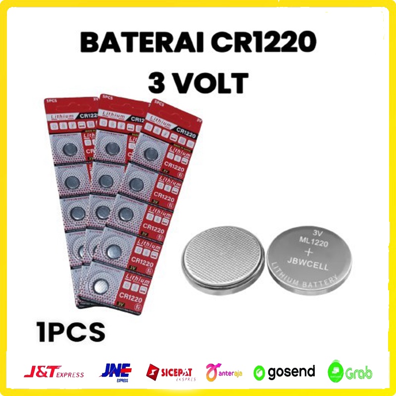 Jual Battery Kancing Koin Bulat CR1220 CR 1220 Batu Batre Jam Lithium 3V | Shopee Indonesia