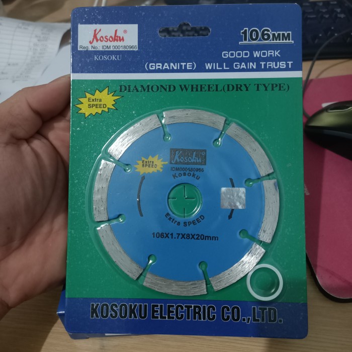 Jual kosoku dry 4" potong granite - diamond wheel potong keramik kosoku ...