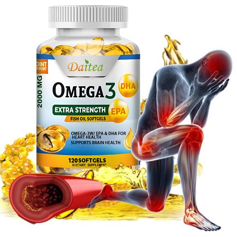 Jual Suplemen Minyak Ikan OMEGA 3 Softgels Kolesterol - Membantu ...