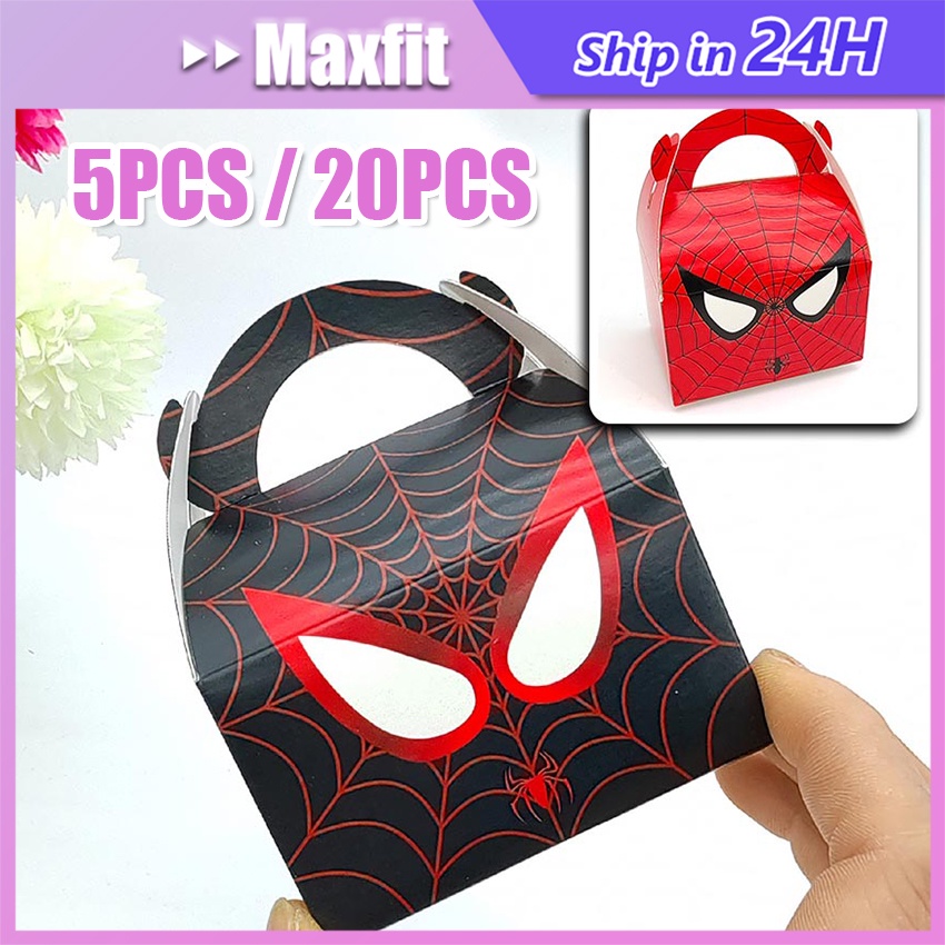 Jual 5/20Pcs Kotak Permen Desain Super Hero Spiderman Gift Candy Box ...
