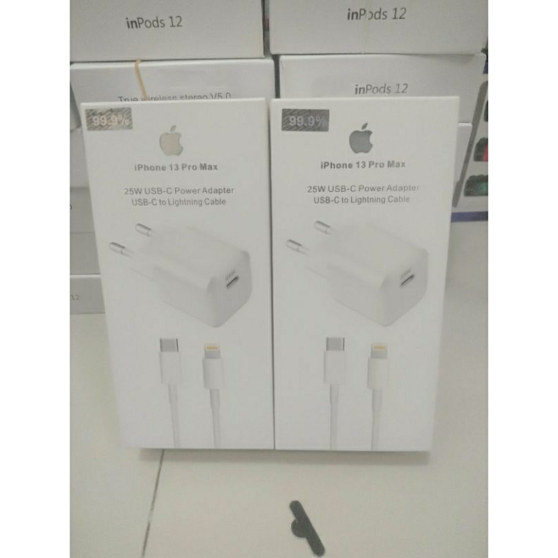 Jual charger IP 13 PRO MAX usb tipe c 25 watt | Shopee Indonesia