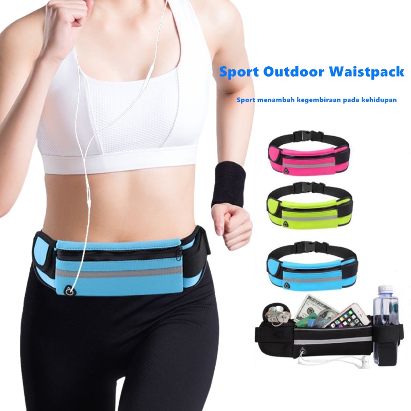 Jual Tas Pinggang Olahraga Traveling Waist Bag Sport Running Waterproof ...