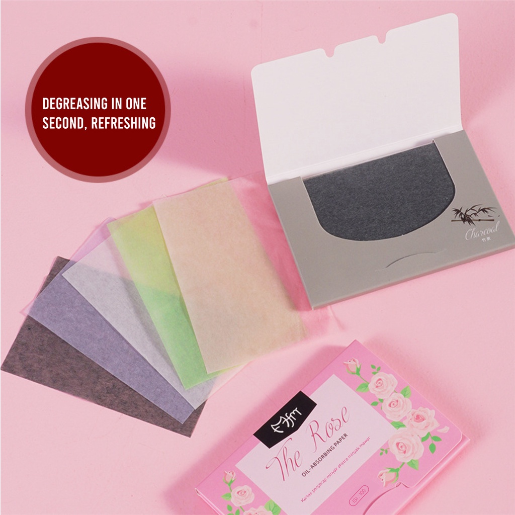 Jual Kertas Tissue Wajah Penyerap Minyak Oil Control Paper Ekstra Green ...