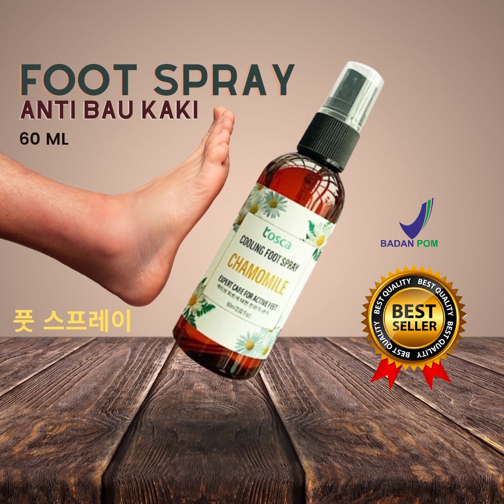 Jual Obat Penghilang Bau Kaki BPOM Tosca Cooling Foot Spray | Shopee ...