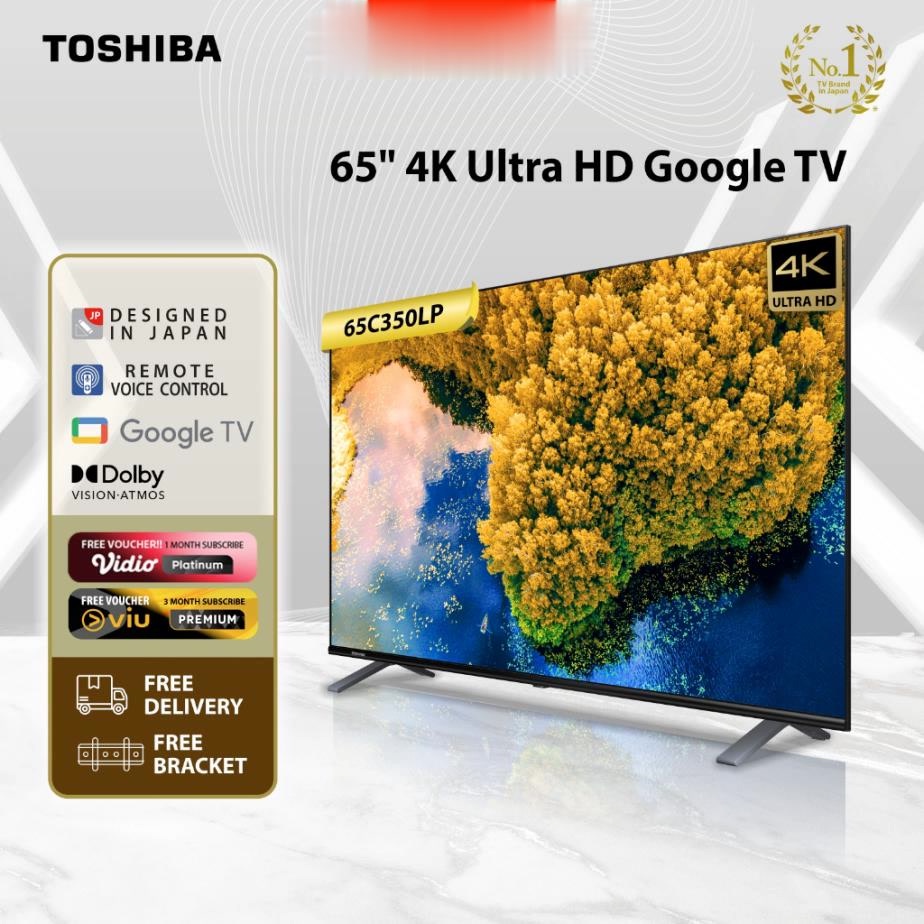 Jual LED TV Toshiba 65C350LP 4K UHD Google TV 65 Inch | Shopee Indonesia