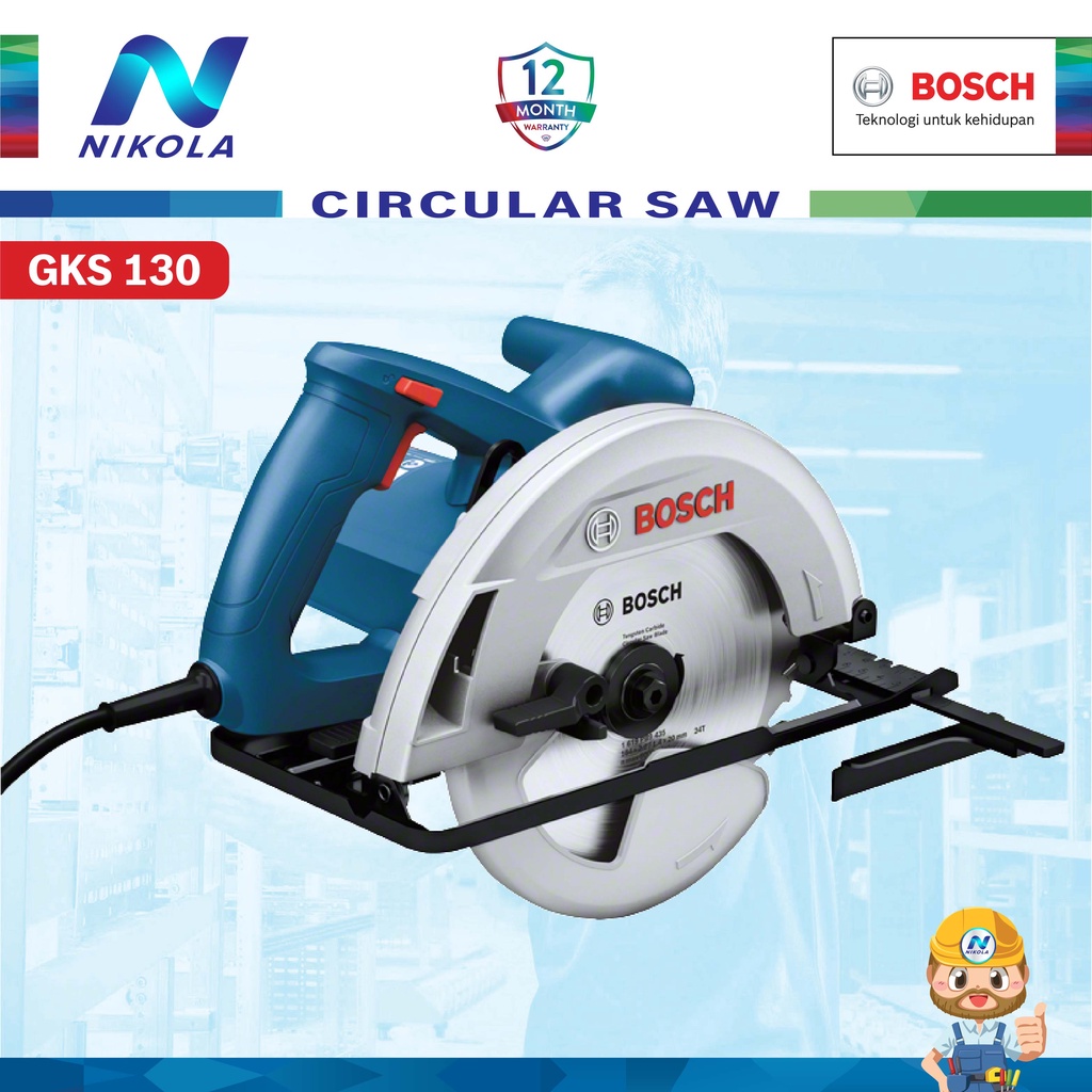 Jual Bosch GKS 130 Mesin Gergaji Circular Saw Mesin Gergaji SIrkel 7 ...