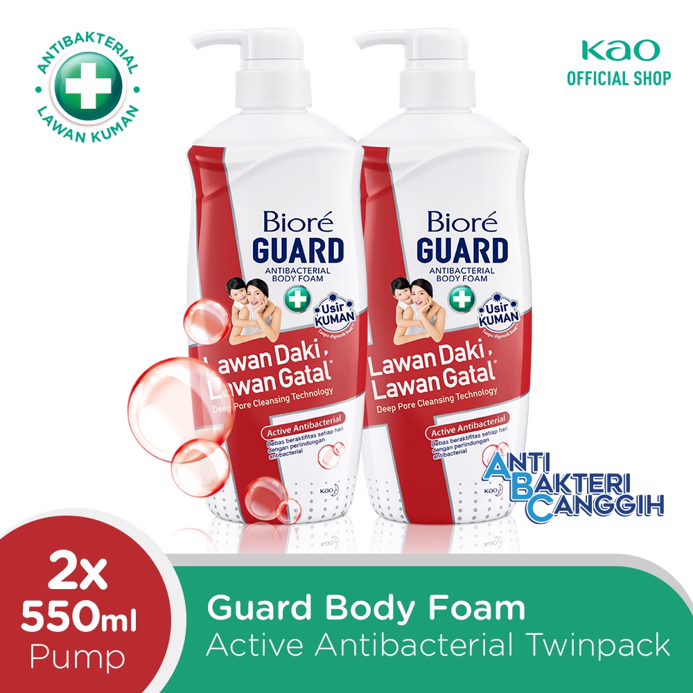 Jual Biore Guard Sabun Mandi Cair Pembersih Daki Active Antibacterial ...