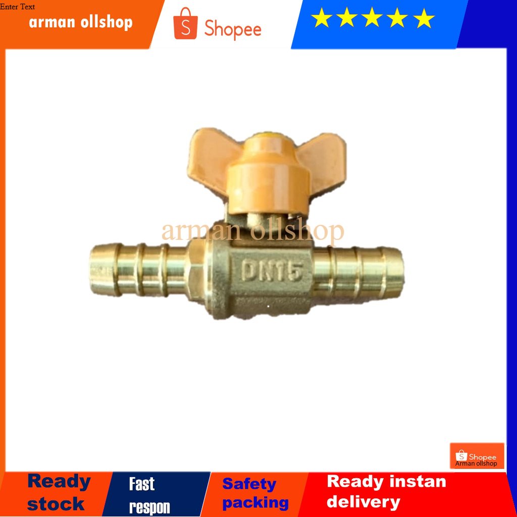 Jual Stop kran sambungan selang gas Elpiji model lurus | Shopee Indonesia