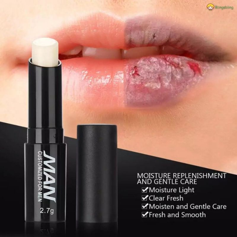 Jual Pelembab Bibir Pria Lip Balm MAN Natural Bibir Kering Hitam ...