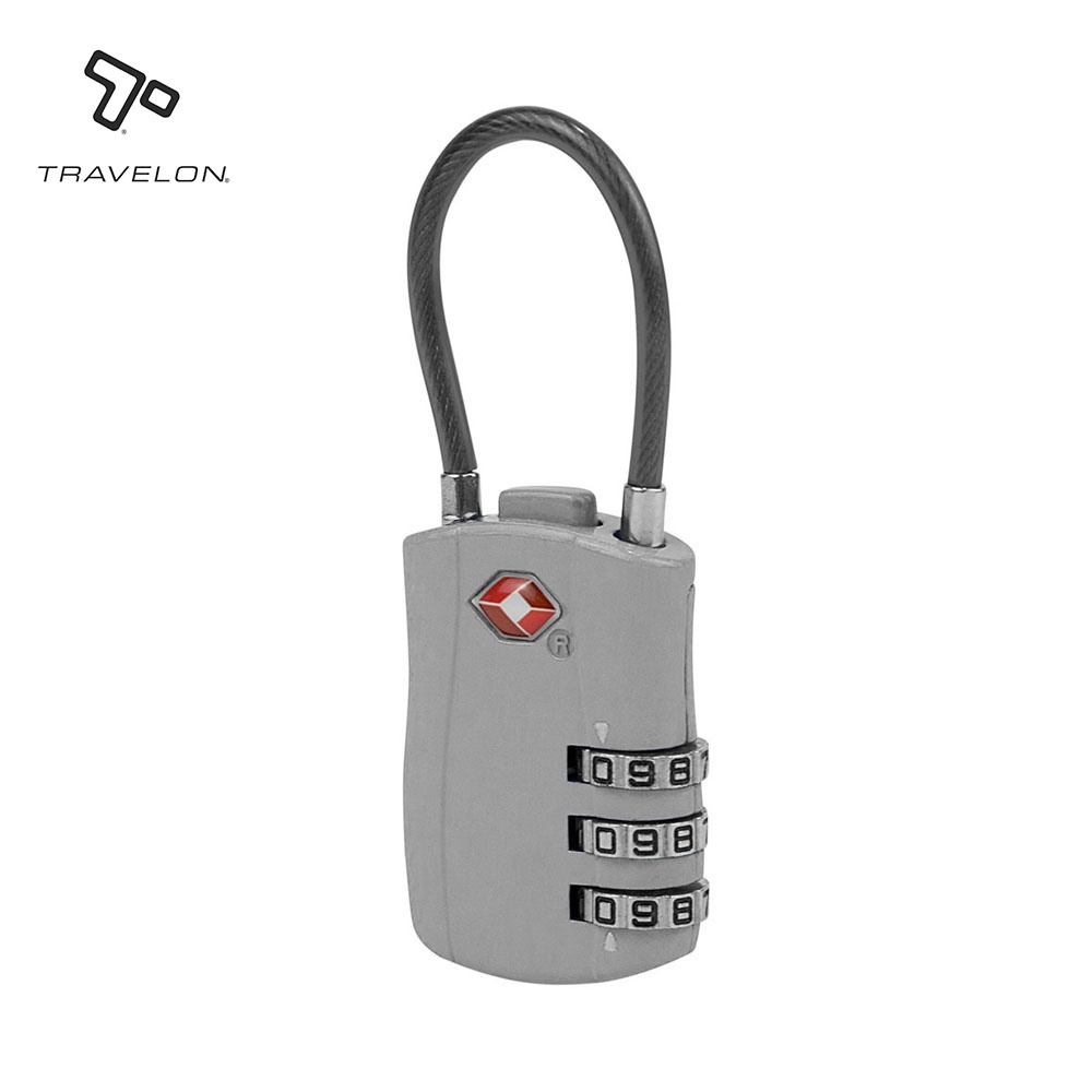 Jual Travelon - Tsa Accepted Cable Lock Silver | Shopee Indonesia