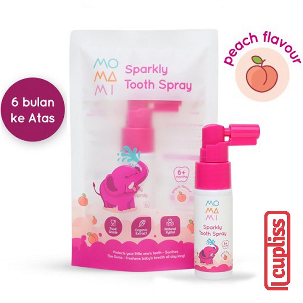 Jual MoMaMi Sparkly Tooth Spray Peach 20ml 133899 20 ml | Shopee Indonesia