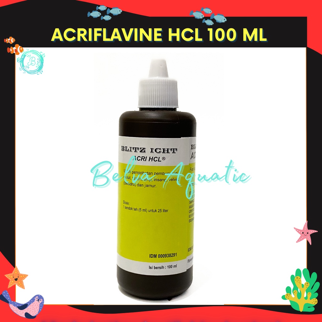 Jual Acriflavine HCL BPC CAIR 100ml Obat Ikan Pembusukan Insang Jamur ...