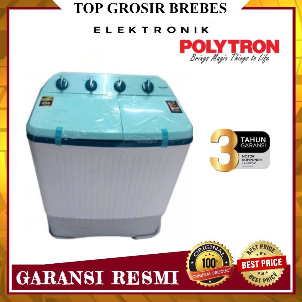 Jual MESIN CUCI 2 TABUNG POLYTRON PWM 7363 7KG GARANSI 3 TAHUN | Shopee ...