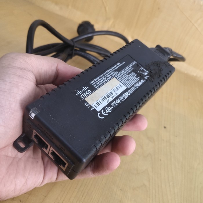 Jual POE Power Injector Cisco Gigabit 30W Air-PWRINJ6 55V Original 30 ...