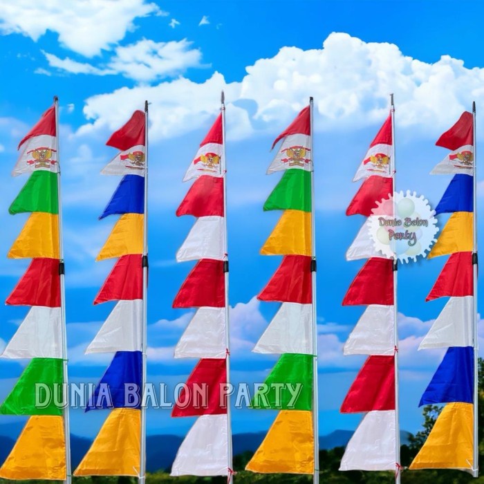 Jual Bendera Umbul Umbul Garuda / Bendera Merah Putih Zig Zag 17 Agustus | Shopee Indonesia