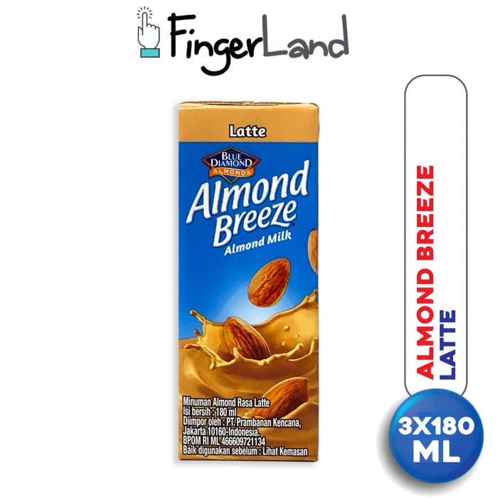 Jual ALMOND BREEZE Almond Milk Latte 180 ml Susu Almond Rasa Latte 3 PCS | Shopee Indonesia