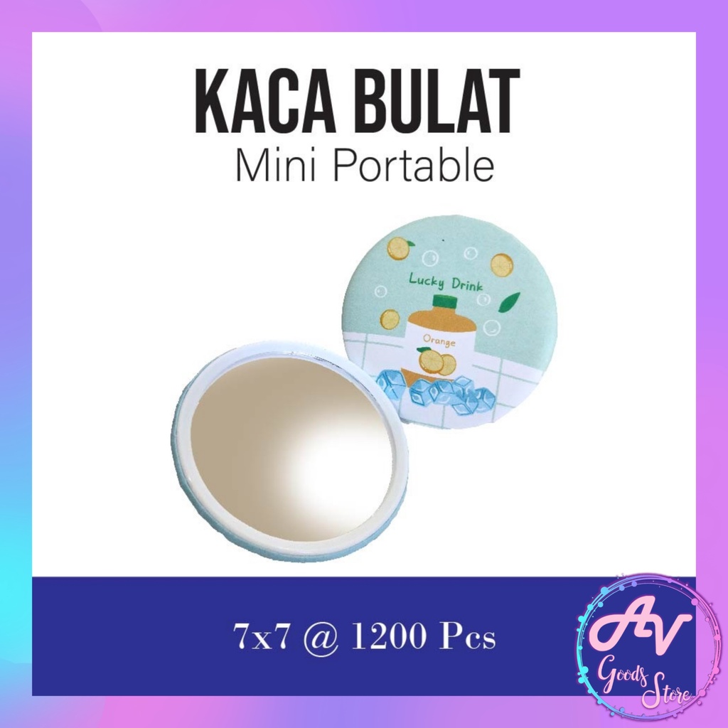 Jual Cermin Bulat Kecil 7cm / Kaca Mini / Cermin Saku Karakter Fancy ...